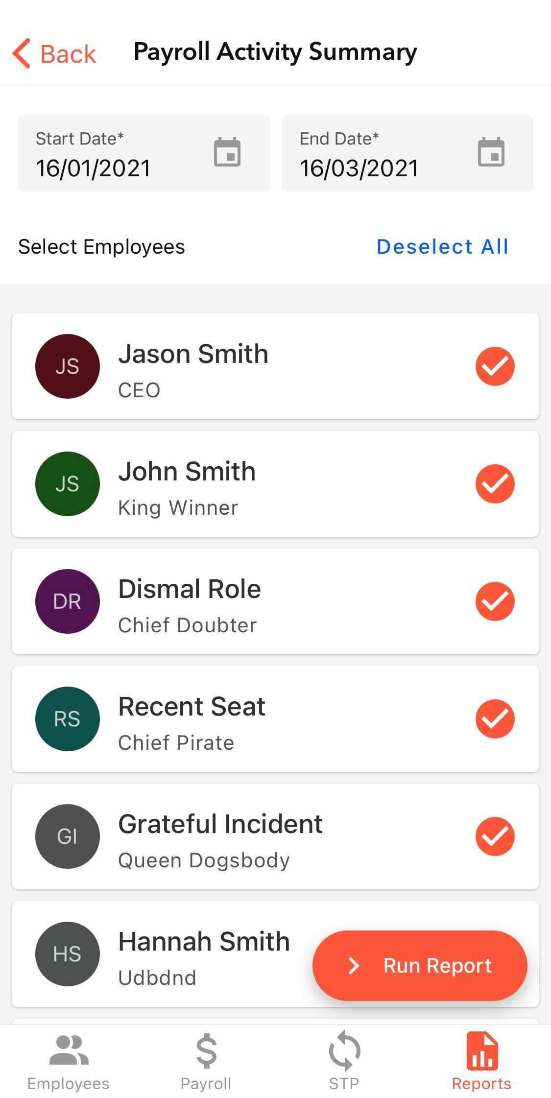 Run a Payroll Activity Summary or Detailed Report – Support - Easy Payslip