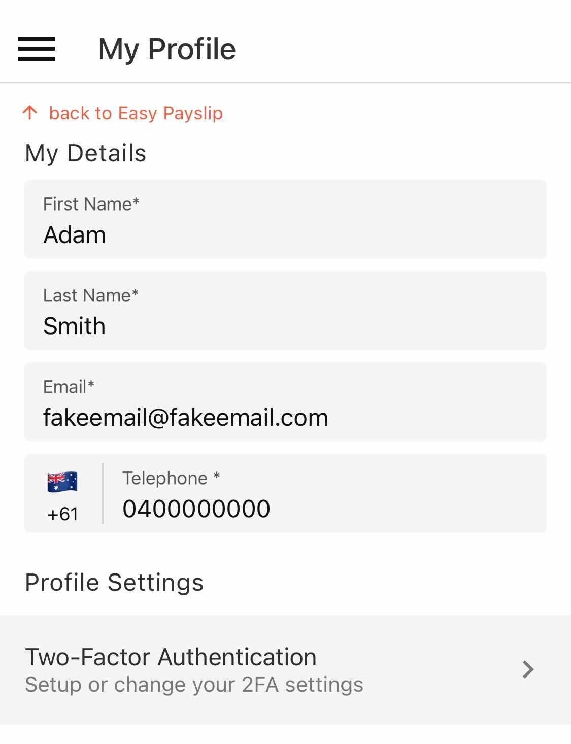 Enable & Disable Two Factor Authentication (2FA) – Support - Easy Payslip